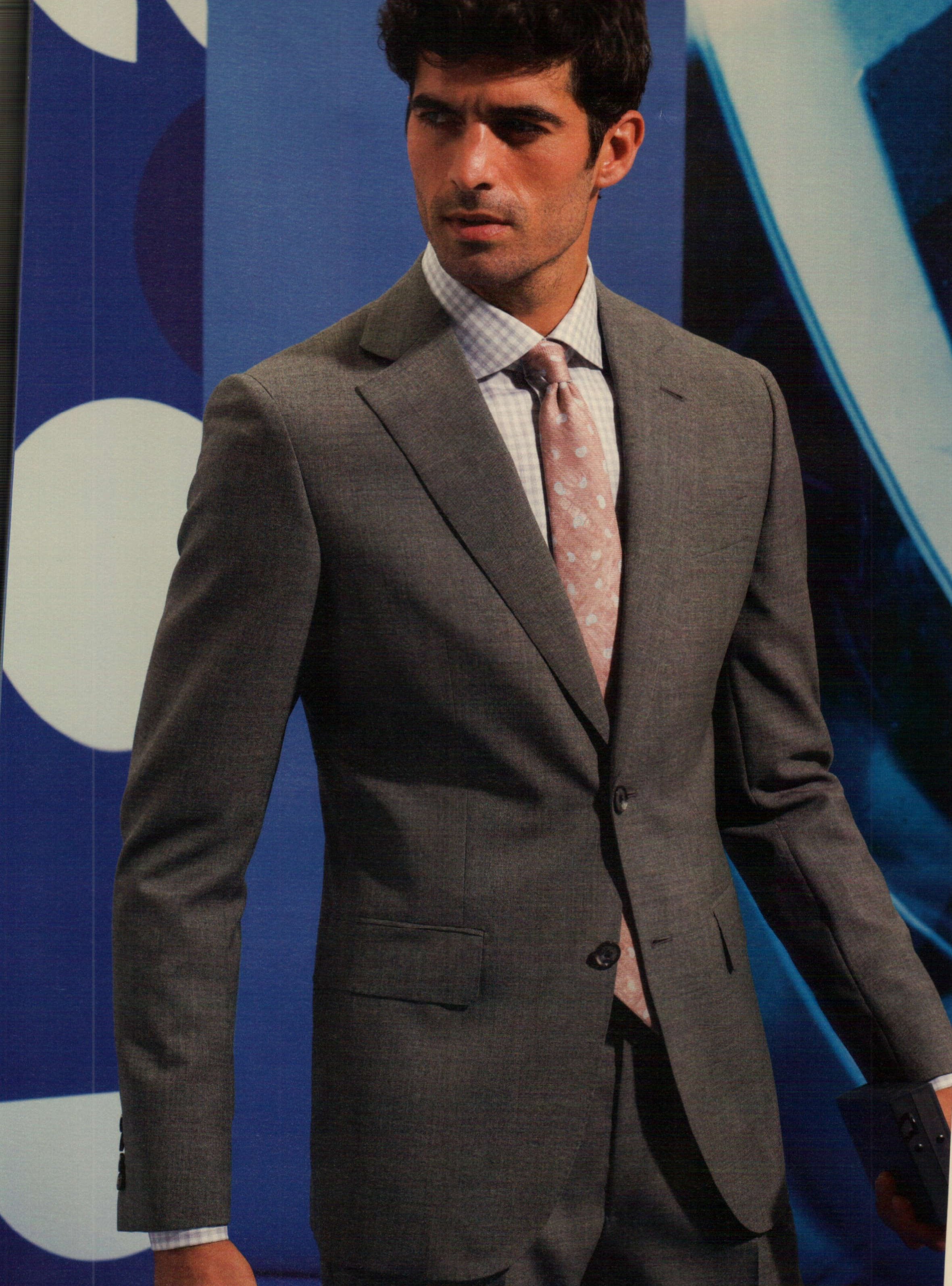 Classic Grey Solid Suit – Custom Men